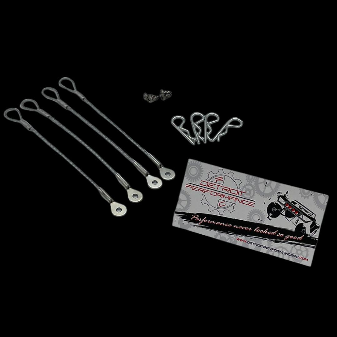 Detroit Performance Tethered Cage Clips (4) – Detroit Performance RC