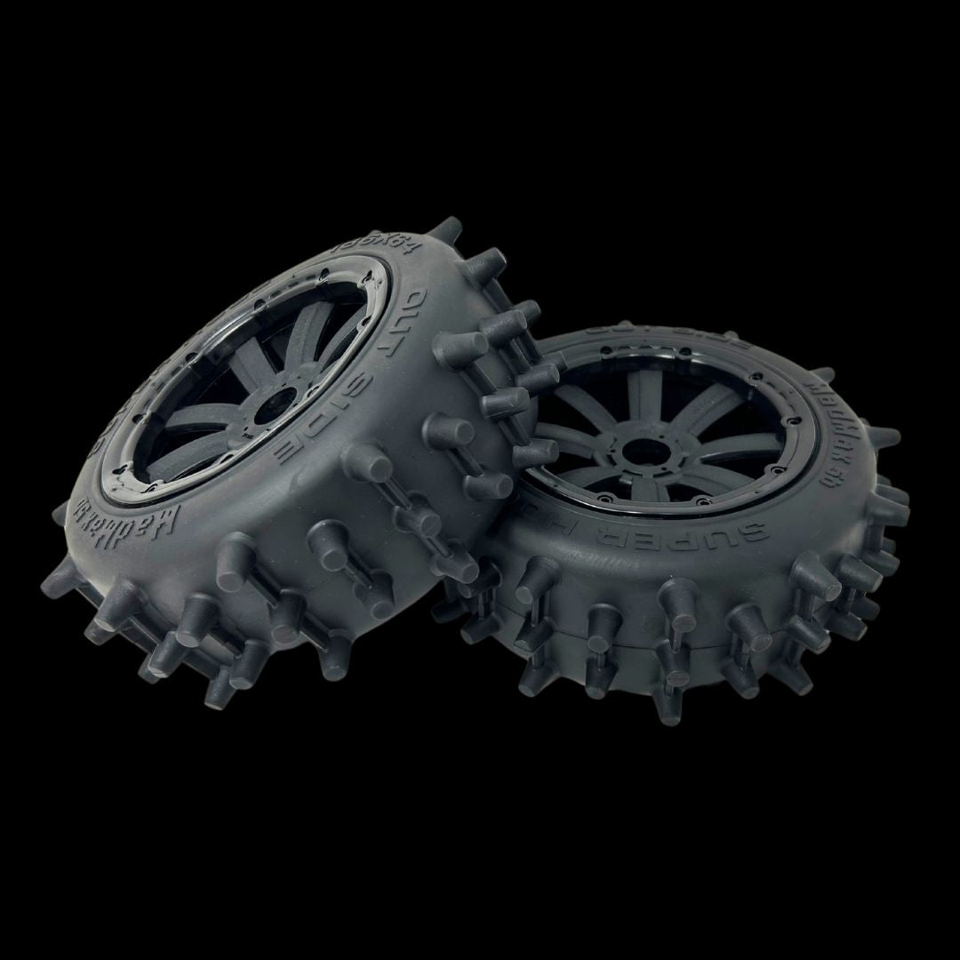Pair of Mad Max Super Hog Front 186mm Spike Wheel/Tyres (2) – Detroit ...