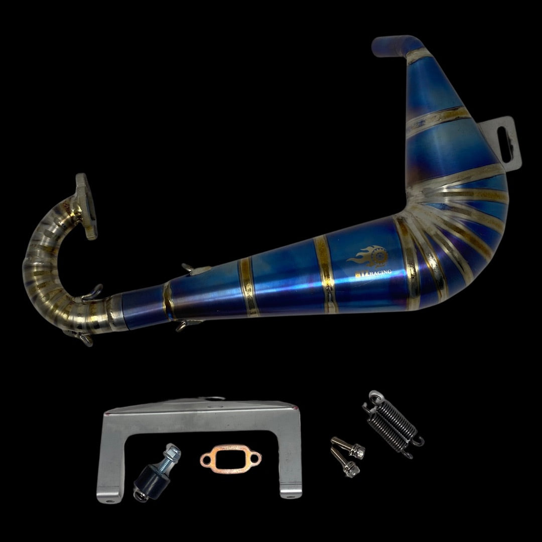HTZ Racing Titanium Baja SX5/TSK 29-38cc Exhaust Pipe – Detroit ...