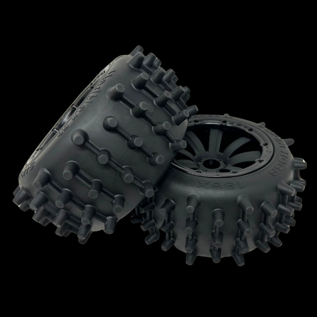 Pair of Mad Max Super Hog Rear 186mm Spike Wheel/Tyres (2) – Detroit ...