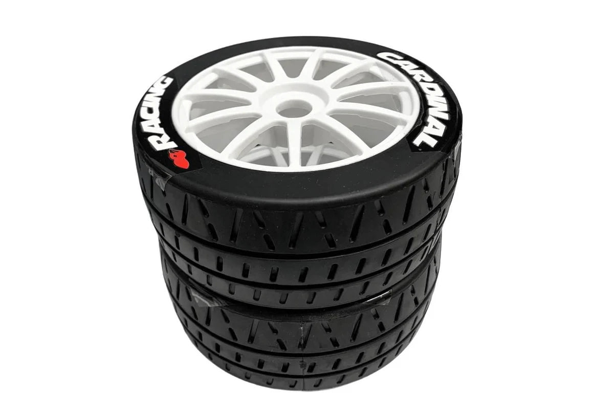 Cardinal Racing Wheels / Tires (White Wheel) – Detroit Performance RC